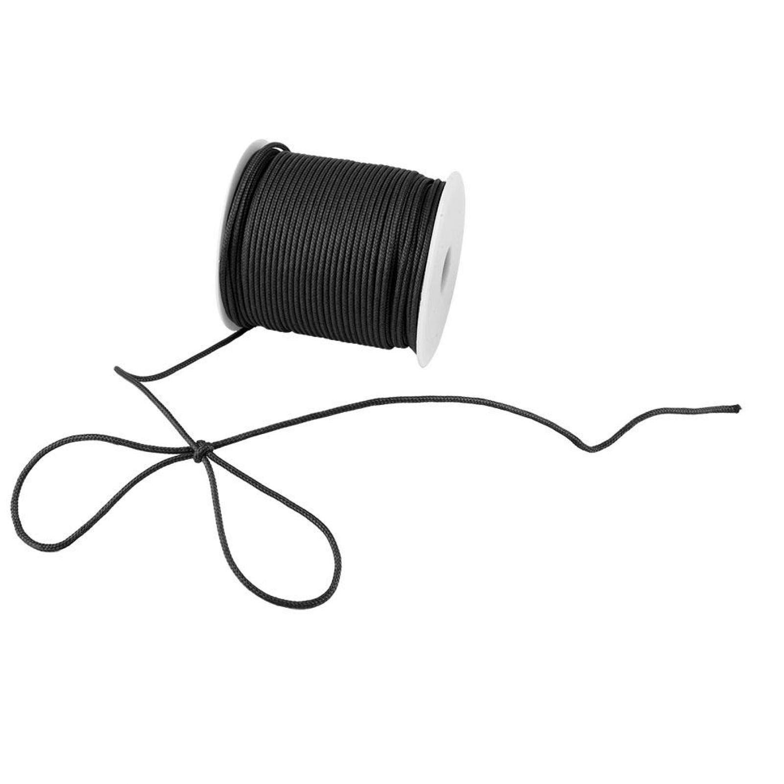 Fishing Line, RP-020PE Handheld Fishing Reel Line 16 Strand 50meter/164ft Acid Alkali 2mm for Underwater(Black)