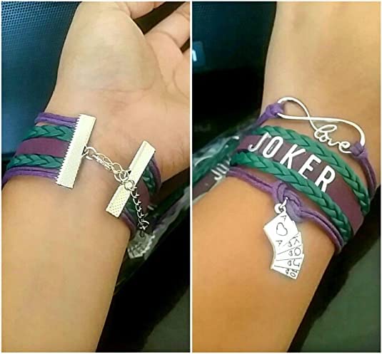 Harley And Joker Infinity Love Holiday Gift Set Bracelet Collection Perfect For Fans