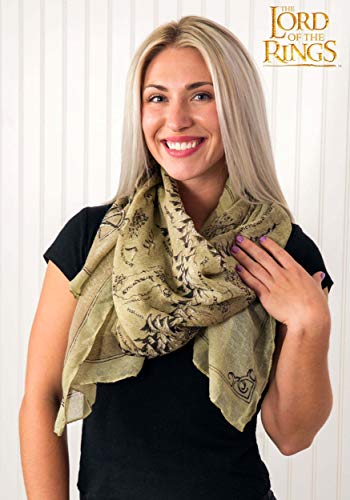 elope Lord of the Rings Middle Earth Map Lightweight Scarf Standard
