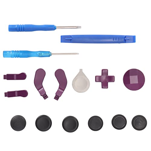 Gaming Accessory Replacement, Gaming Accessory Replacement Parts Electroplating Removable 13 in 1 for Game Controller