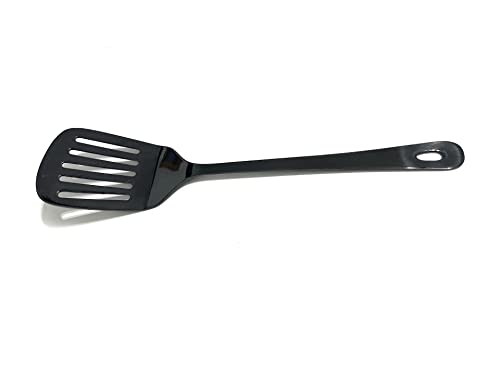 Simmer Kitchenware 4-Piece Stainless Steel Kitchen Utensils Set, PVD Black Cooking Tool Set Includes Spatula, Ladle, Serving/Basting Spoon, Skimmer, Heat Resistant, Dishwasher Safe