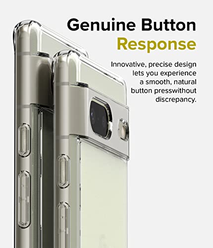 Ringke Fusion [Anti-Fingerprint Technology] Compatible with Google Pixel 7 Case 5G, Protective Sturdy Back Shockproof TPU Bumper Translucent Smudge Proof Cover for Women, Men - Matte Clear
