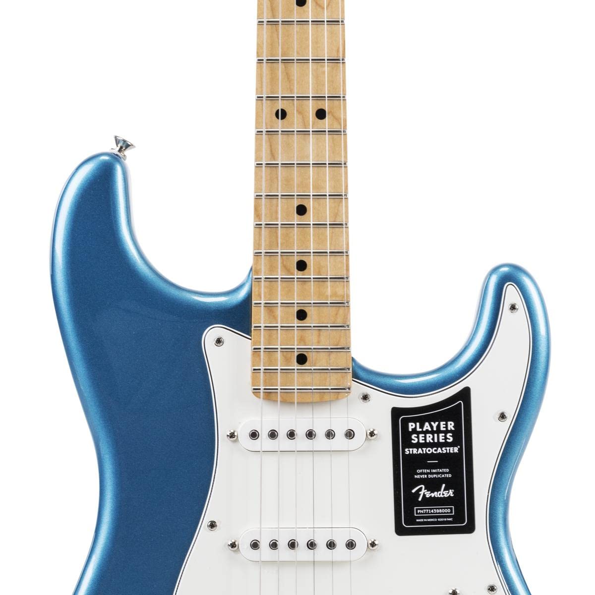 Fender Limited Edition Player Stratocaster Electric Guitar, Maple Fingerboard, Lake Placid Blue