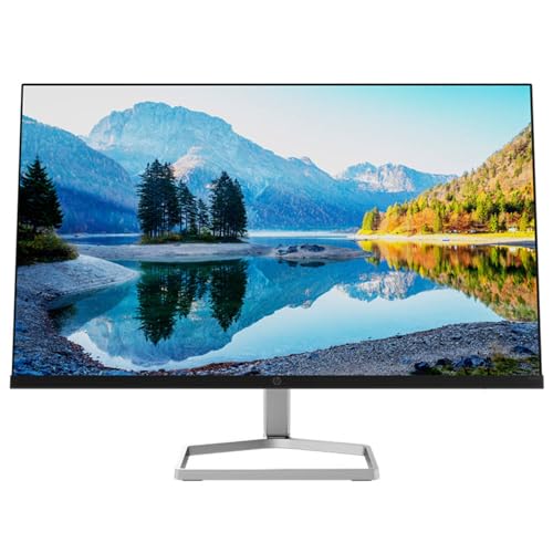 HP M24fe FHD Monitor 23.8-inch IPS AMD FreeSync 5ms GtG Response Time Eyesafe Certified On-screen Controls Low Blue Light Mode Anti-Glare, Black (Renewed)
