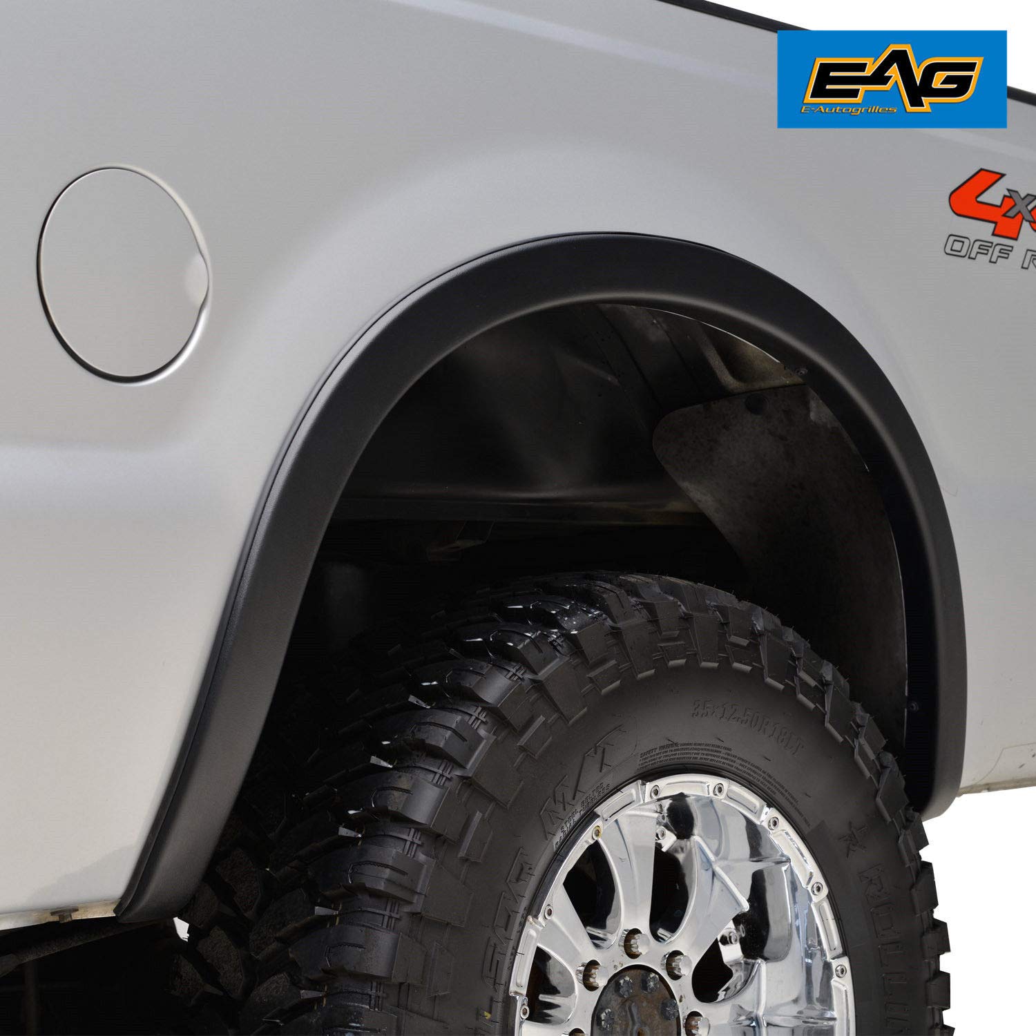 EAG Fender Flares Satin Black Styline Series Fit for 08-10 Super Duty
