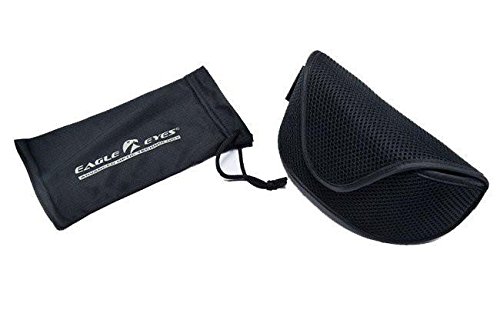 Eagle Eyes Wrap Around Sunglasses - Cozmoz Sports Sunglasses in Black Frame/Gradient Polarized Lens