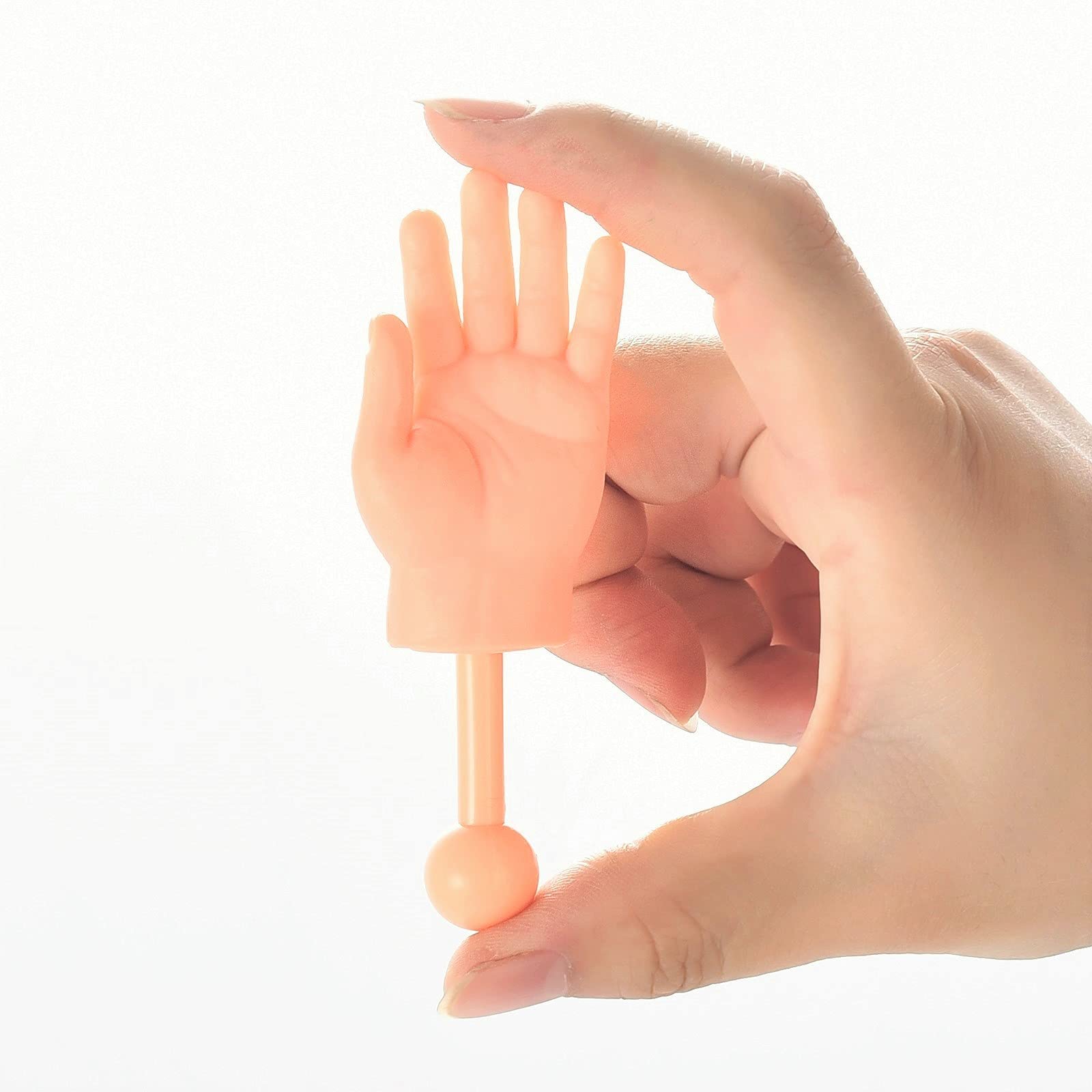 DR DINGUS Finger Hand & Feet Puppets - 4 Hands, 4 Feet, 4 Handles - Premium Rubber Little Tiny Finger Hands β Fun and Realistic Design β Ideal Gag Present