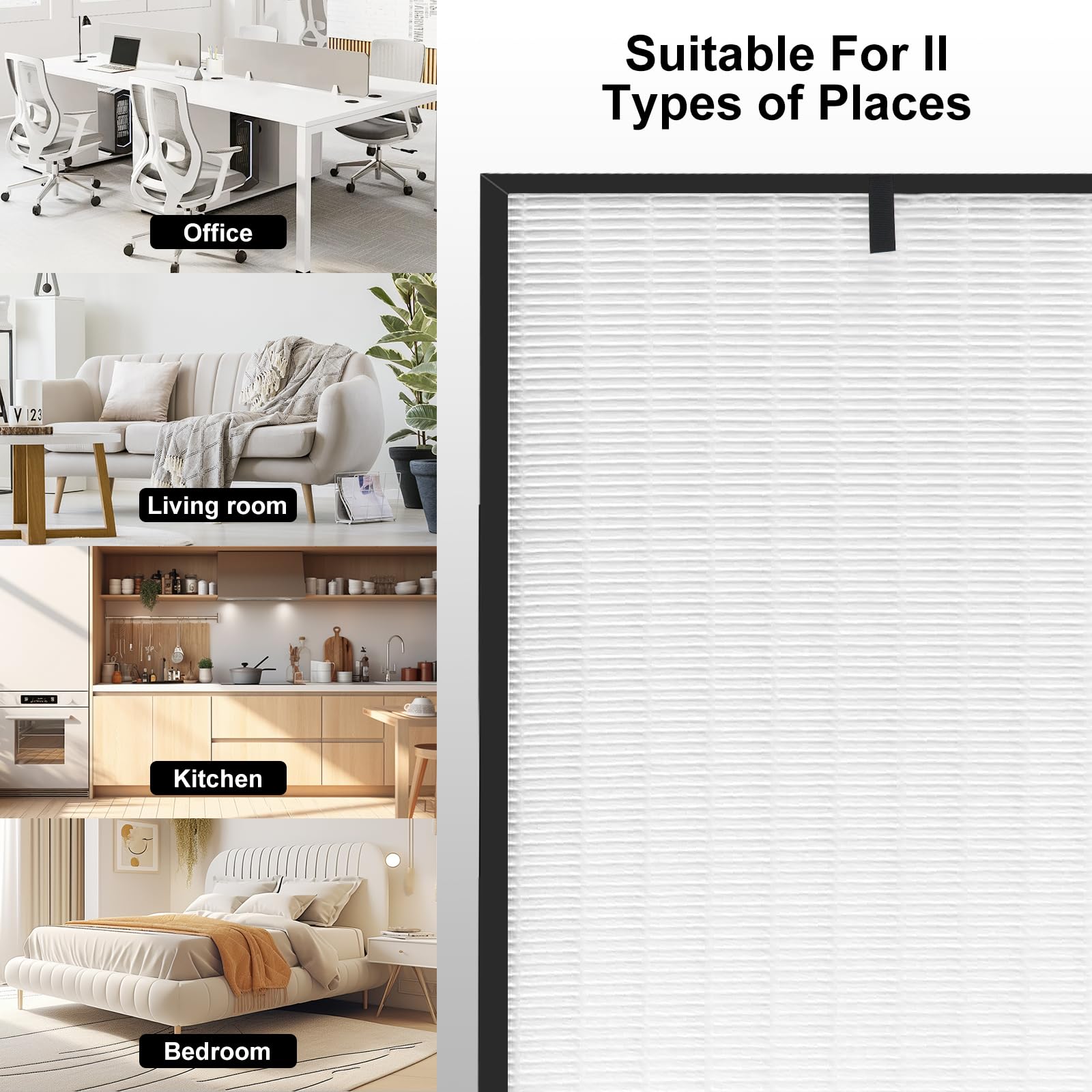 Myareds 2+2+8Pack 3000 Replacement Filters,2 Filter+2Activated Carbn and 8 Pre-Filters,Compatible with 3000 Replacement Filters。