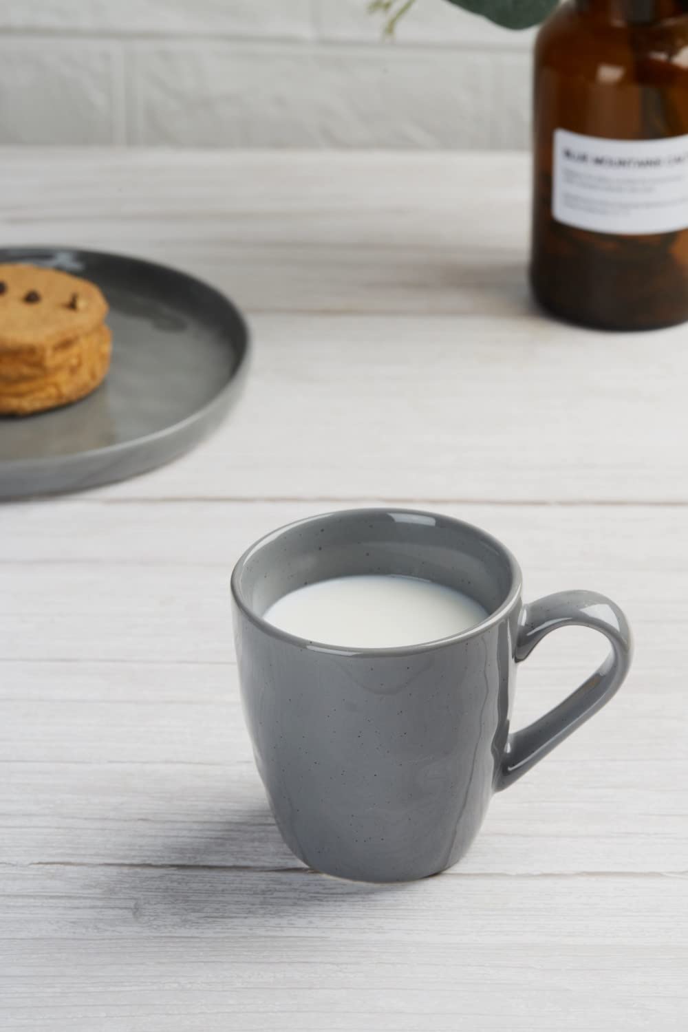 Famiware Mars 6 Pieces Coffee Mug, 12 oz Tea Mug, Catering Mugs with Handle for Coffee, Tea, Cocoa, Milk, White