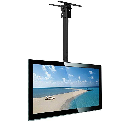 Everstone Ceiling TV Mount, Swivel and Tilting Bracket Fits Most 28-55 inch LED LCD and Plasma Flat Screen and Curved TVs, Up to 66 lbs, Max VESA 400x400mm