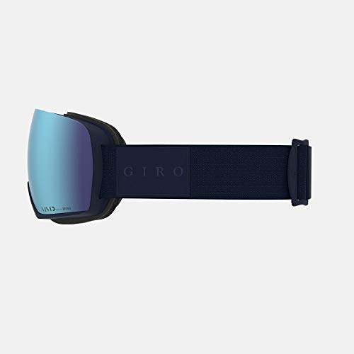 Giro Article Ski Goggles - Snowboard Goggles for Men - Midnight Mono Strap with Vivid Royal/Vivid Infrared Lenses