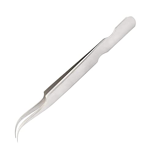 G.S Volume Tweezers Stainless Steel Ultra Rigidity Curved Curved Pro Beauty Eyelash Extension Tool Curved Humanized Design Handle ELT-036
