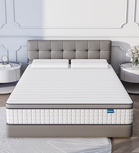 elitespace Twin Mattress,10 Inch Twin Size Mattresses,Memory Foam Hybrid Spring Twin Mattress,Medium Firm Twin Mattress Breathable Comfortable for Sleep Supportive and Pressure Relief.