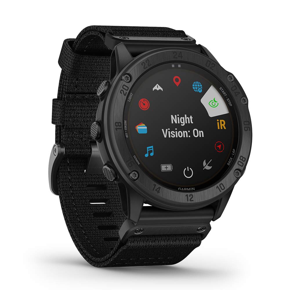 Garmin tactix Delta Solar GPS Tactical Watch - Men's Rugged Military Watch with Stealth Mode, Night Vision, Compass - Power Bundle Portable Charger & tactix Screen Protectors
