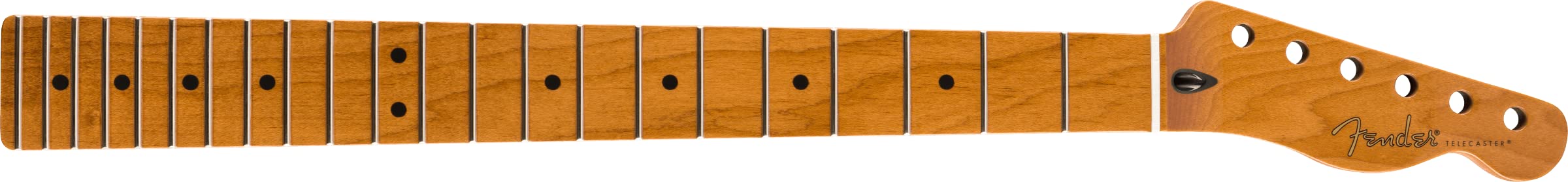 Fender Telecaster Neck, Roasted Maple, Flat Oval, 22 Jumbo Frets