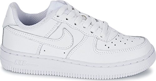 Nike Preschool Force 1 (PS) 314193 117 White on White - Size 12C
