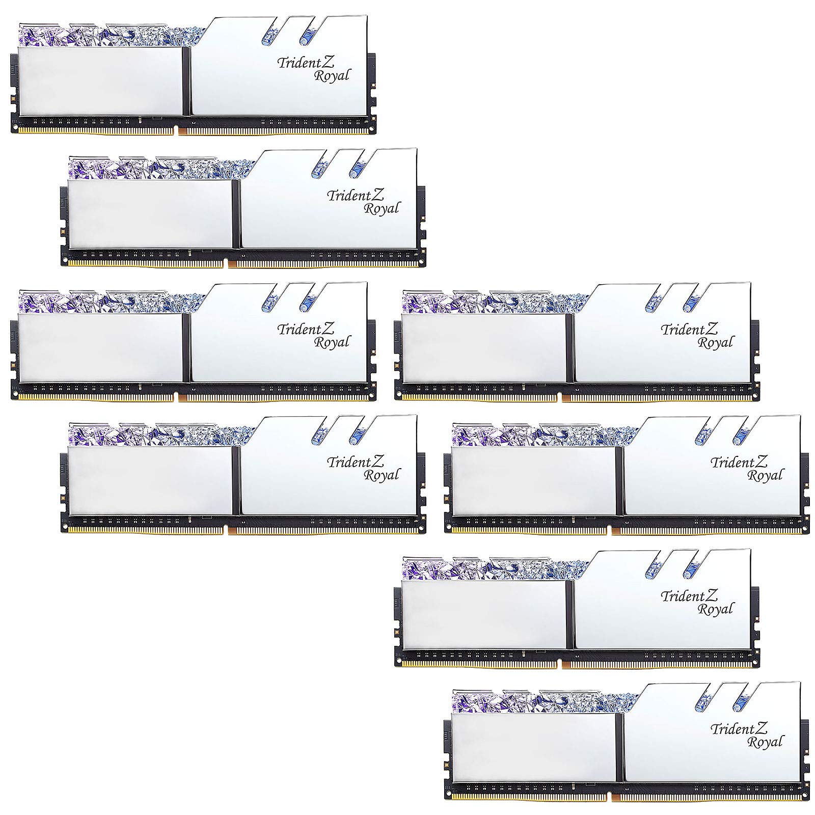 G.Skill RAM Trident Z Royal Series - 64 GB (4 x 16 GB Kit) - DDR4 3200 UDIMM CL14