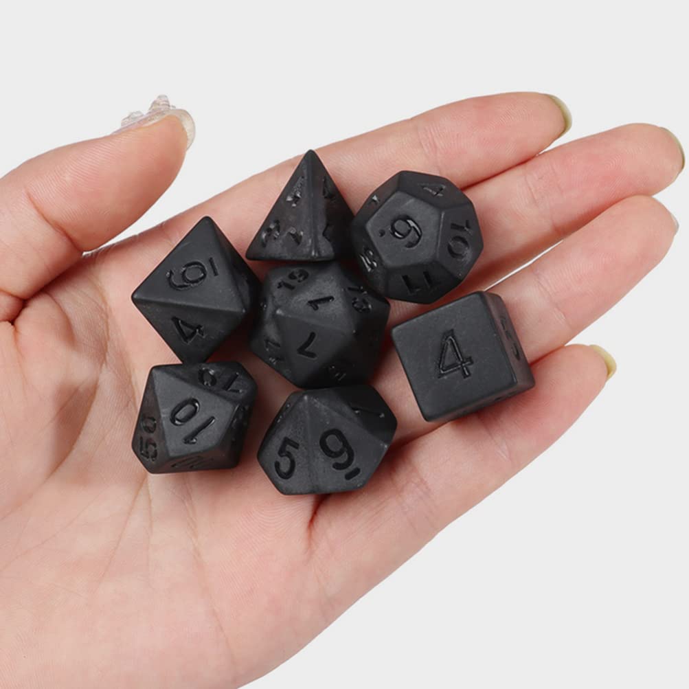 jojofuny 1 Set Dice Educational Plaything Couples Toy for Couples Mini Toy Electricity Kit Table Games Black Suits Table Runner Black Bulk Toys Desktop D20 Acrylic Checkerboard