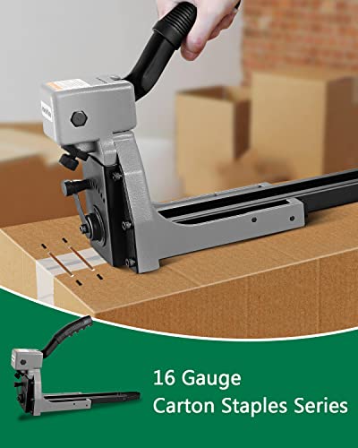 meite 16GCS58 16 Gauge 1-3/8" Crown 5/8" Length Copper Coated Carton Closing Staples for Pneumatic & Manual 2000 PCS/Box (1 Box)