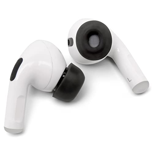 WC HookZ + WC TipZ - Over Ear Hooks and Memory Foam Tips Combo for Airpods Pro by Wicked Cushions | White & Black