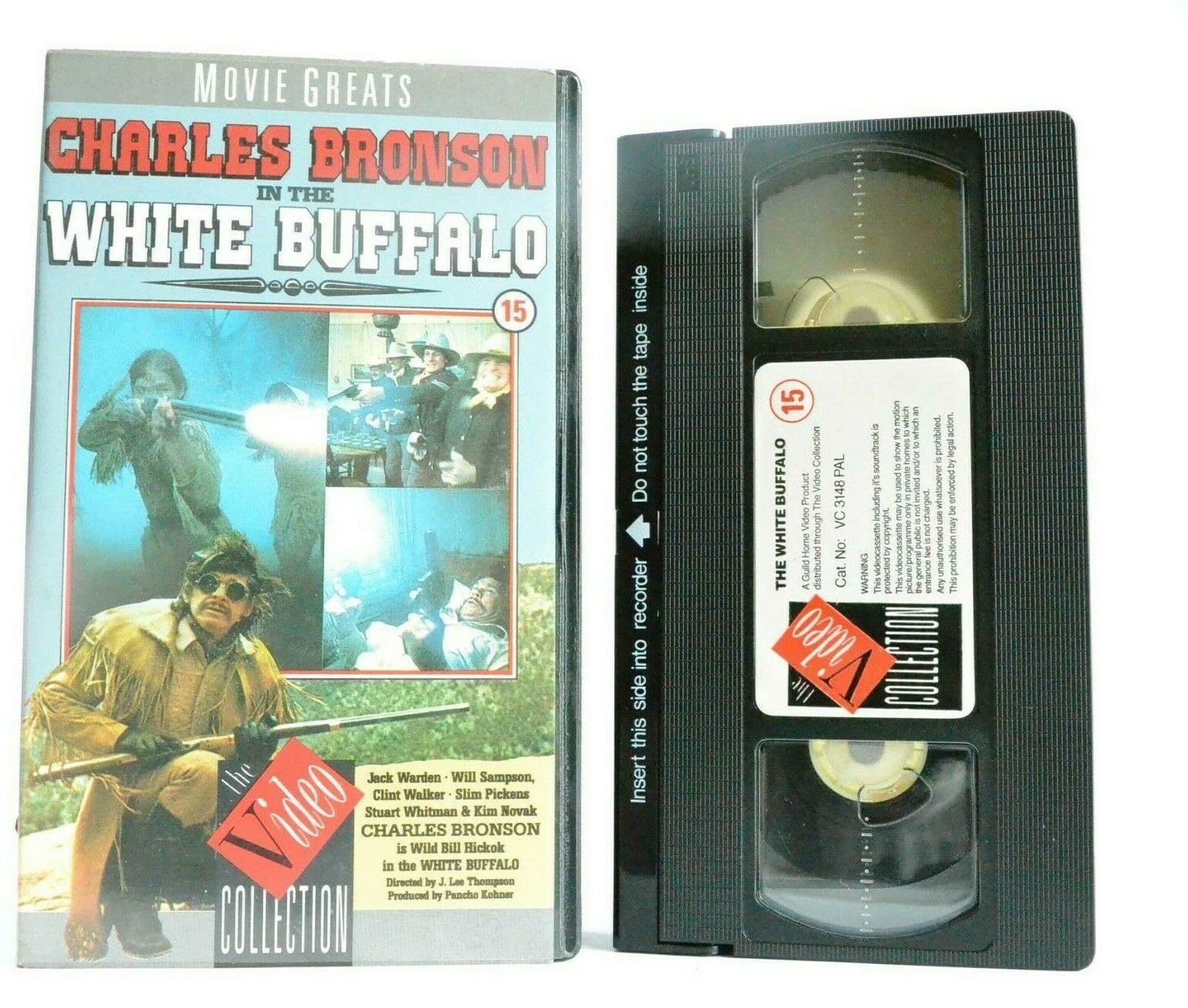 White Buffalo (1977) Western - Early-Cert - Charles Bronson/Kim Novak - Pal VHS