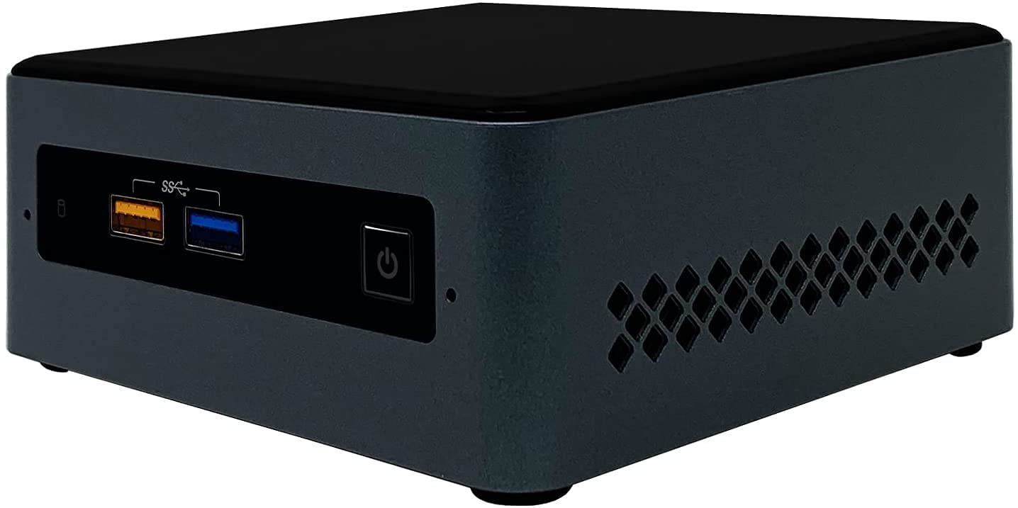 Intel NUC 7 Mainstream Kit NUC7CJYHN1 Mini Business & Home Barebone Desktop Intel Celeron J4005, 8GB DDR4 RAM, 256GB SSD, UHD Graphics Bluetooth, RJ-45, Wi-Fi, IST Cable, Windows 10 Pro