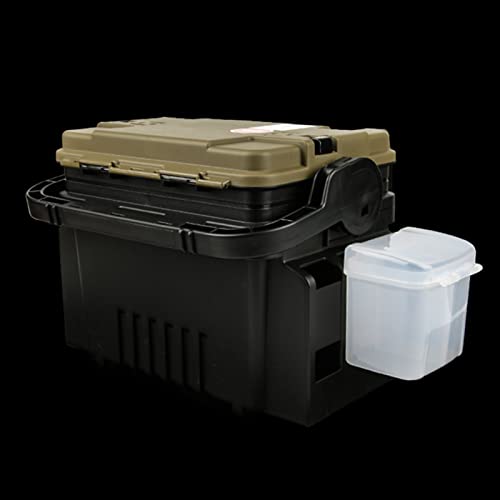 Fishing Tackle Box Compartment Design -Scratch Convenient Fishing Accessory Storage Portable Bait Box for Outdoor Fishing