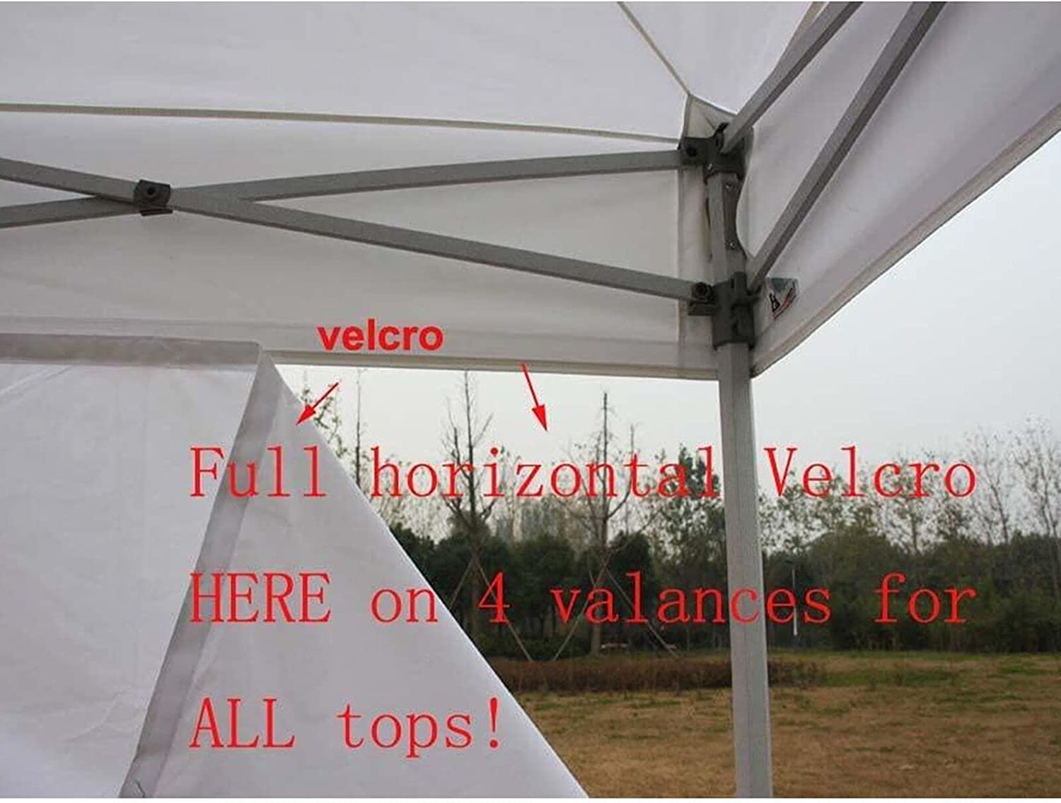 Eurmax USA Full Zippered Walls for 10 x 15 Easy Pop Up Canopy Tent,Enclosure Sidewall Kit with Roller Up Mesh Window and Door 4 Walls ONLY,NOT Including Frame and Top(Black)