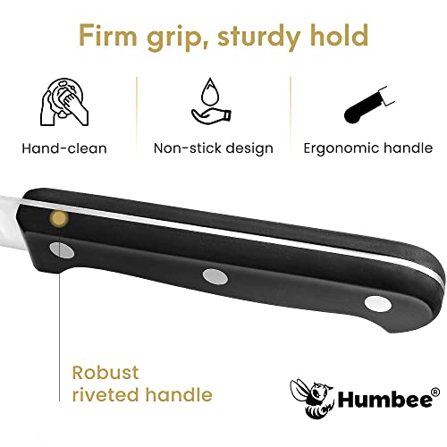 Humbee 14 inch Carving Knife Razor Sharp Blade with Granton Edge for Cutting Smoked Brisket, BBQ Meat, Turkey