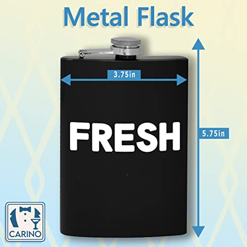 FC Carino B35Y22D63W0347666M07T32C02S27-8oz Black Hip Alcohol Drinking Flask PDI #PIDP347666