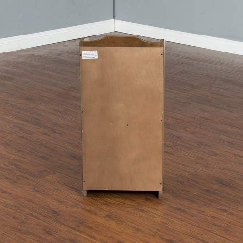 Sunny Designs Sedona Trash Box, Rustic Oak Finish