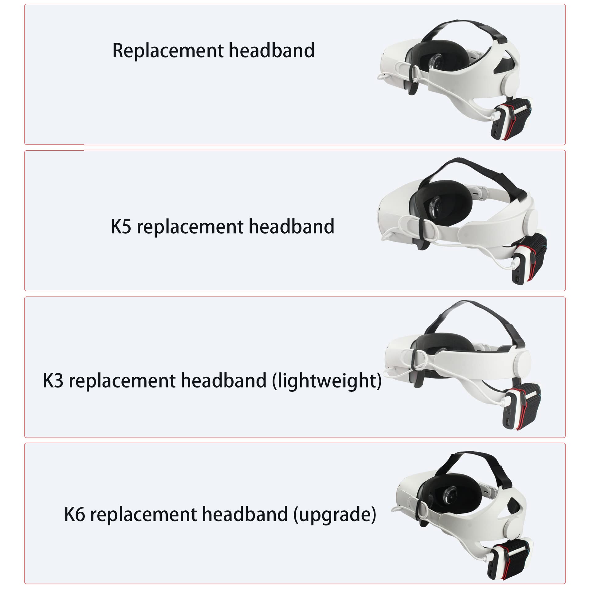 Head Strap Compatible with Oculus Quest 2, Super Soft Foam and Skin-Friendly PU Surface, Lightweight and Adjustable Accessories, Enhanced Support and Comfort in VR Headset