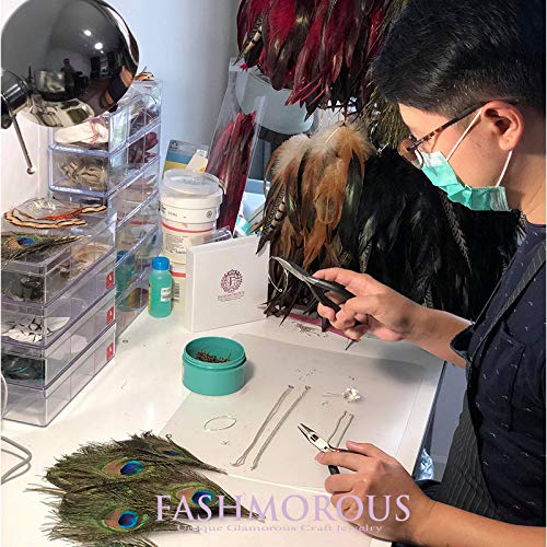 Fashmorus Women Feather Earrings for Women Fashion Dulcet Feather Earrings for Women Dangle