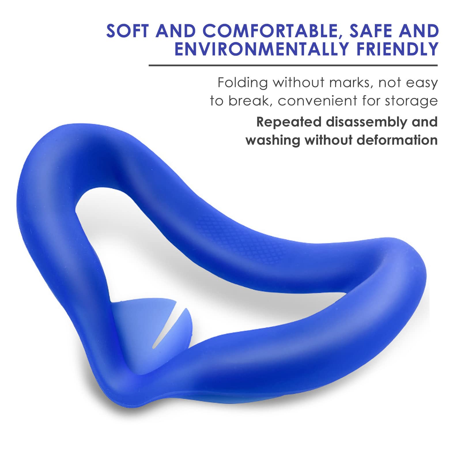 Joyeee VR Silicone Cover Accessories, 7-in-1 Silicone Shell Cover Protective for Oculus Quest 2, with Touch Handle Cover, VR Headset Shell, Disposable VR Eye Cover Mask, Lens Protective Cover, Blue