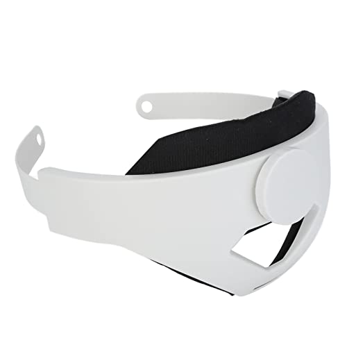 Head Strap with Head Cushion for Oculus Quest 2 VR Head Strap VR Glasses Accessories Set Replacement for Oculus Quest 2 Comfortable Protective Reduce Pressure - White