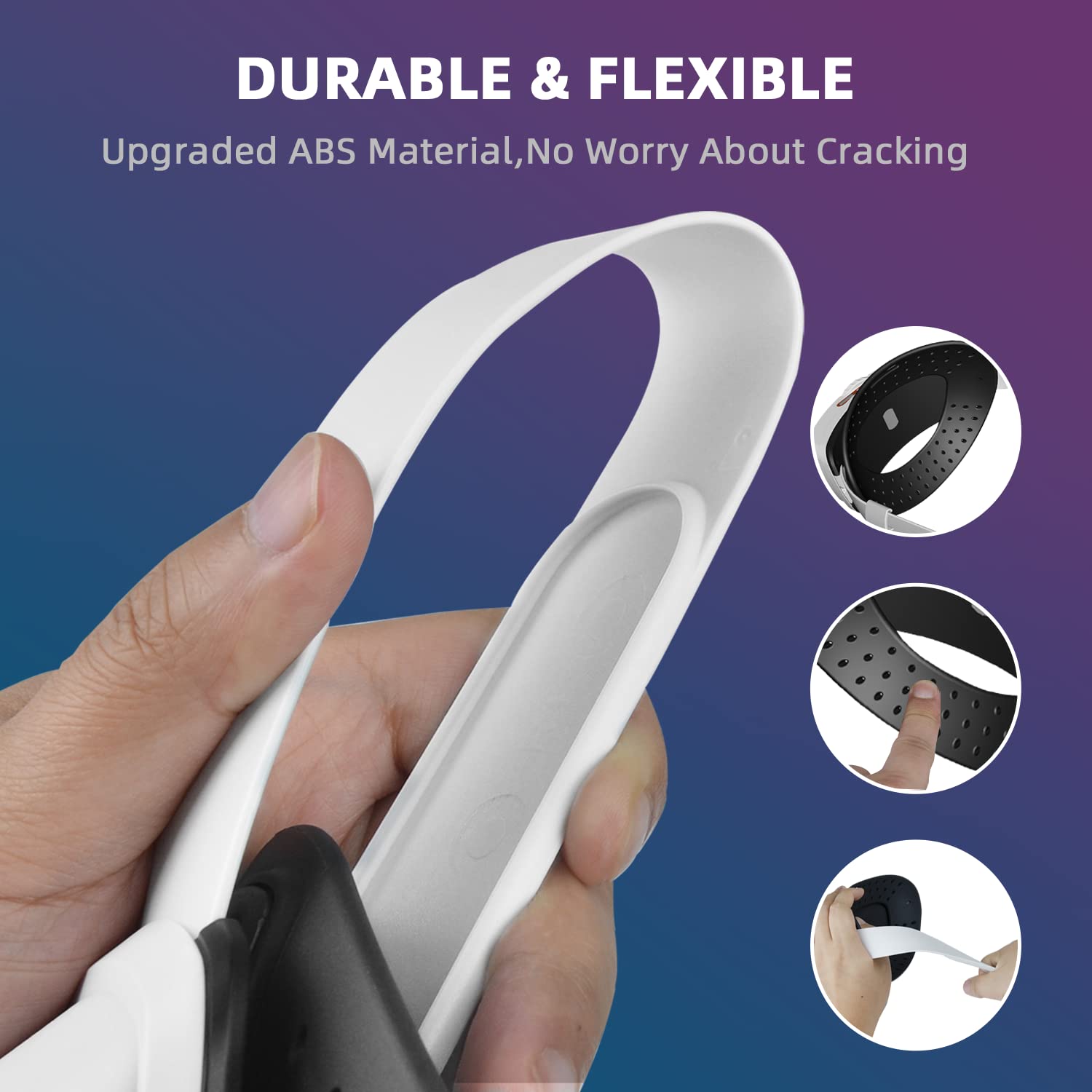 Head Strap with 8000mAh Battery Pack for Oculus Quest 2,IFOO Adjustable Elite Strap Fast Charging with Power Display, Enhanced Comfort in VR,Extend 8H Playtime