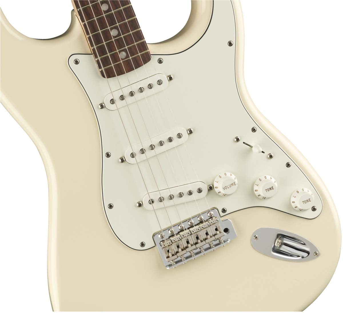 Fender Albert Hammond Jr. Signature Stratocaster Electric Guitar, Olympic White, Rosewood Fingerboard