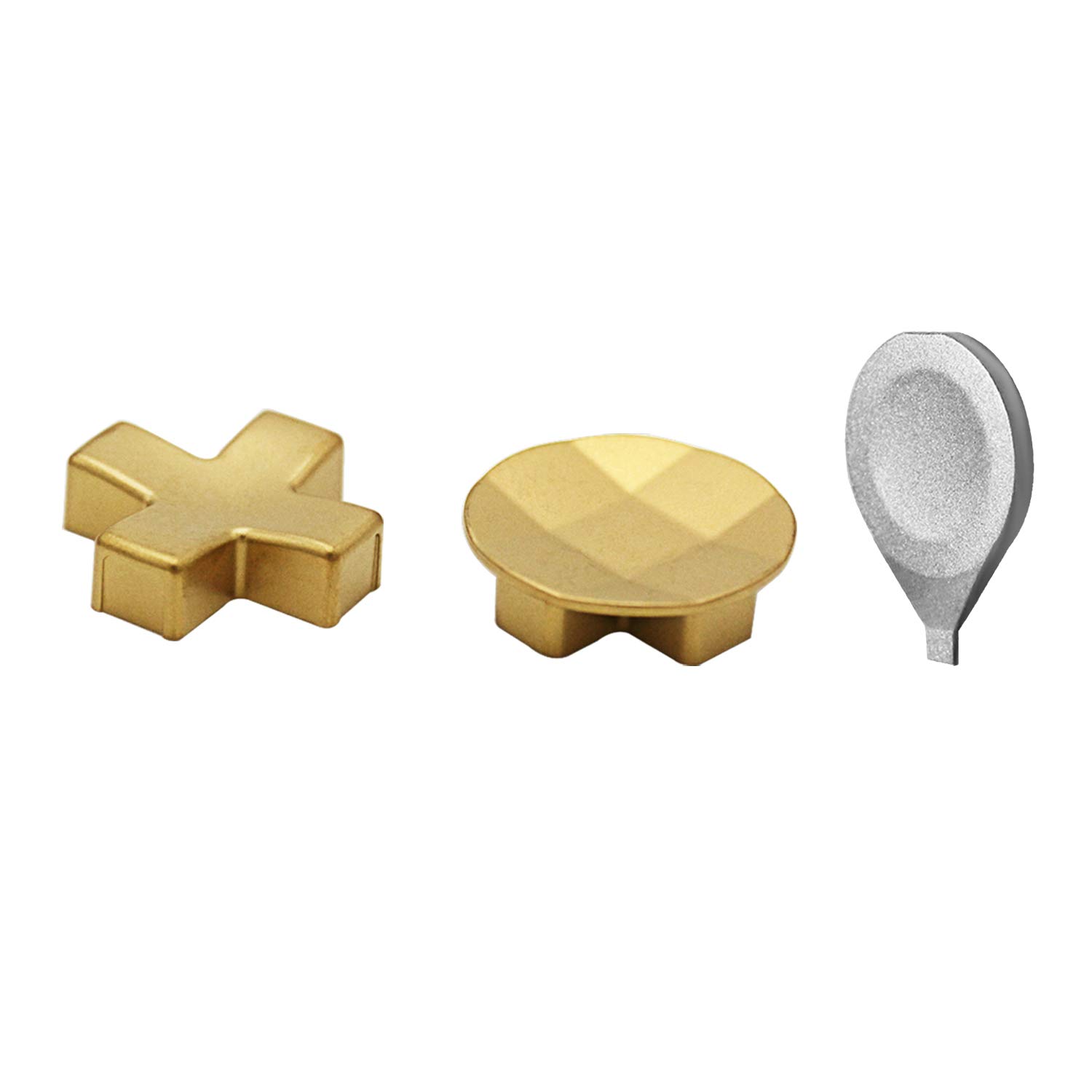 EASEGMER Elite Series 2 Accessories Kit, 2 Pcs D-Pads Interchangeable Metal Video Game Replacement Parts for Xbox One/Xbox One Elite/Xbox One X/Xbox One S/Xbox One Elite Series 2 (Gold)