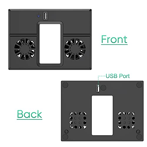 FASTSNAIL Vertical Cooling Fan for Xbox Series X, USB Powered Cooling Stand with Dual Fans and USB Port for Xbox Series X Console