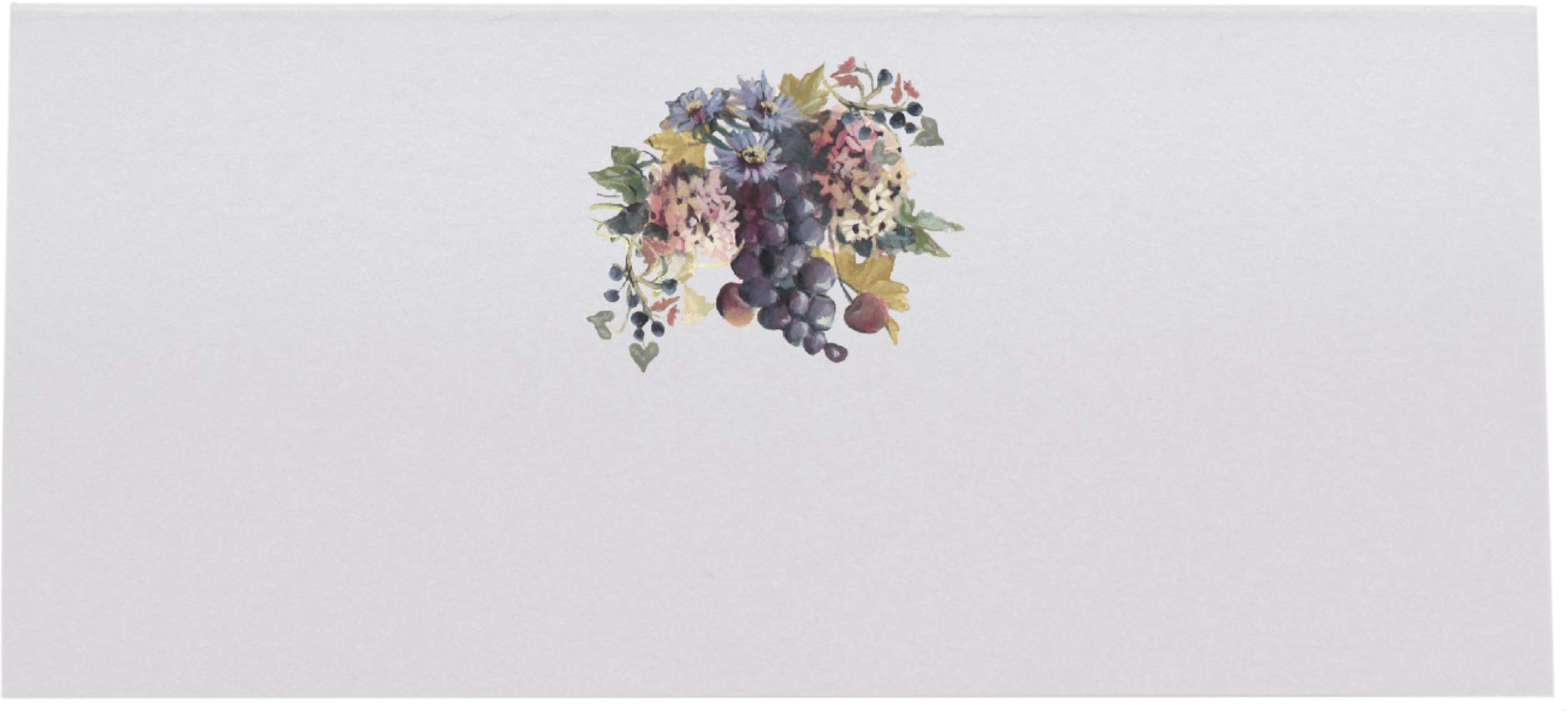 Wine Grapes and Chicory Place Cards, Set of 25, Pre-cut and Scored - Wedding, Party, Dinner, and Special Events - Made in the USA