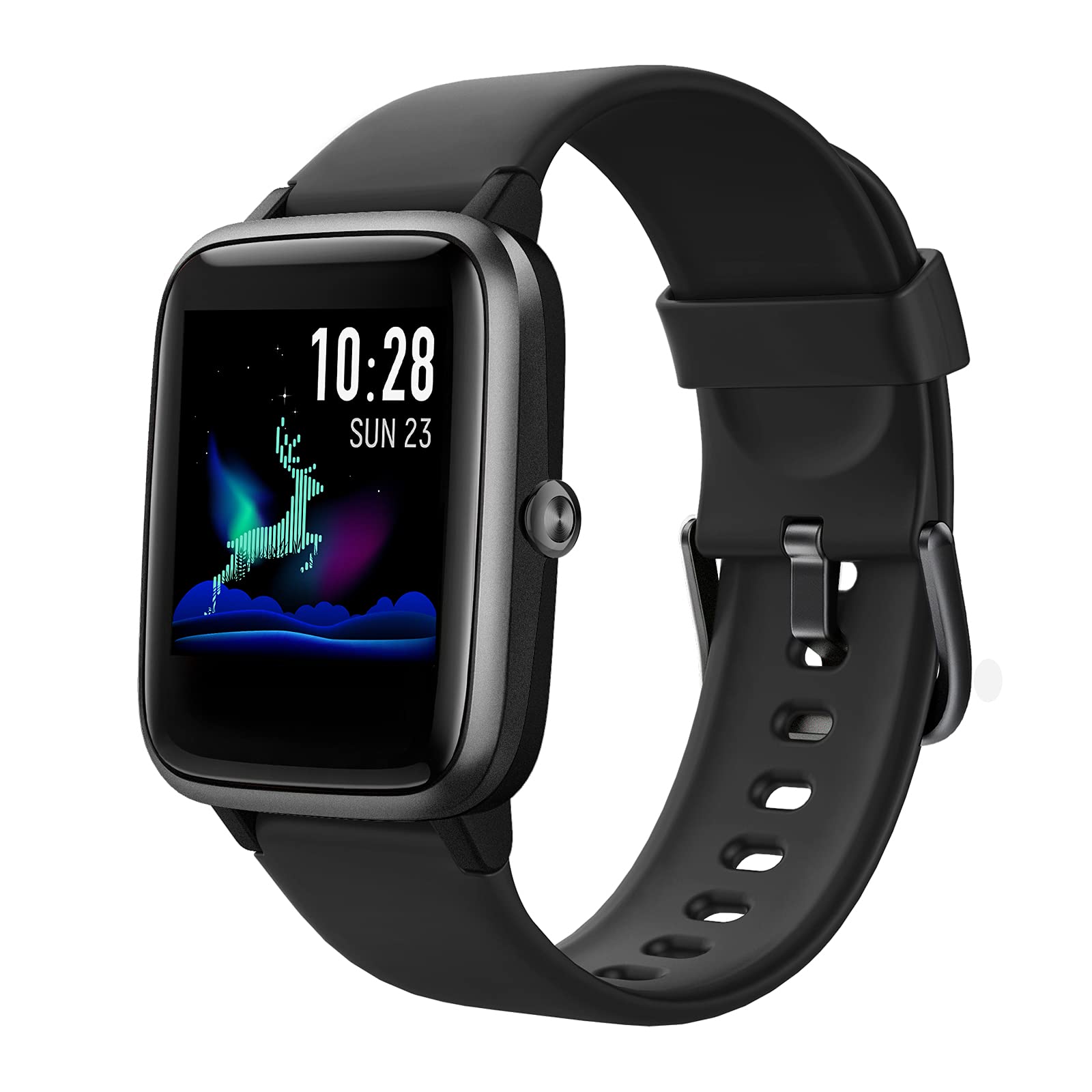 HAFURY Android Smart Watch with Watch Band 19mm, Activity Fitness Tracker for Men, Smartwatch & Band, Black
