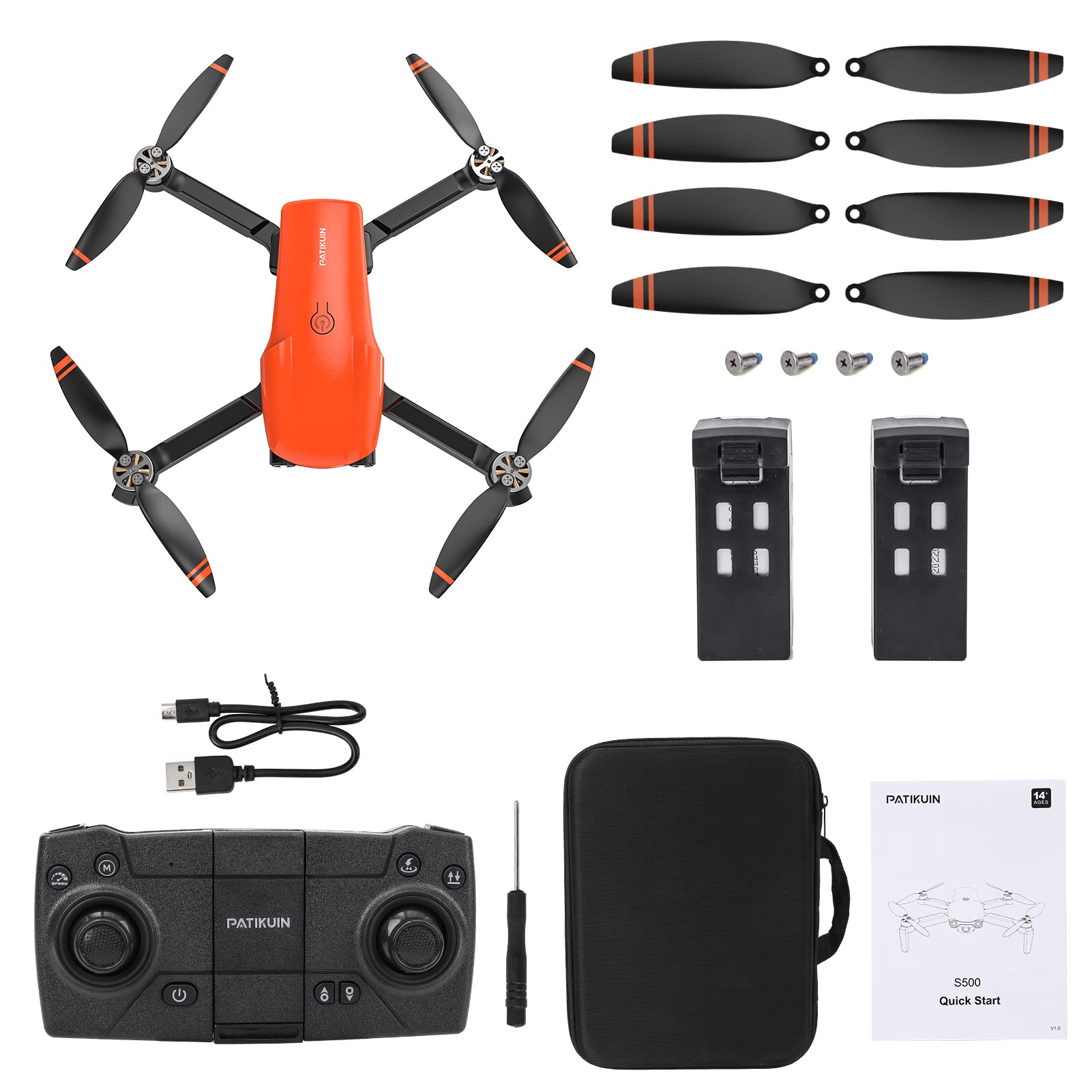 Drone with Camera for Adults, 2K Foldable Drones for Beginners, RC Drone Toys Gifts with Brushless Motor, RC Quadcopter Circle Fly Follow Me Gesture Control