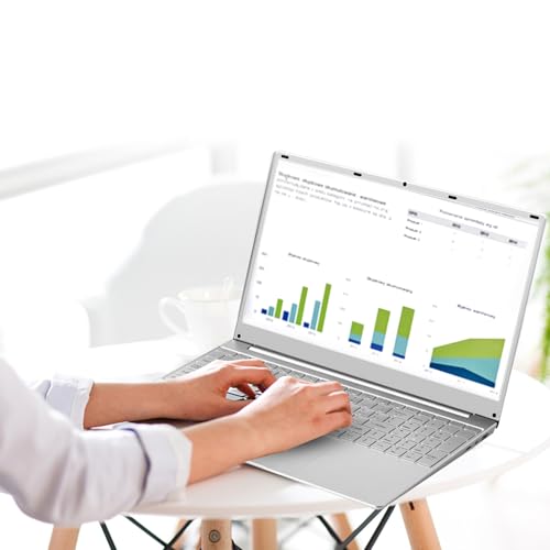 iSTYLE Laptop for Business and Student, T15 15.6" Thin and Light Laptops Computer 1 Year Office 365, Windows 10, Intel CPU, 12GB RAM, 128GB SSD, Backlit Keyboard, Fingerprint, HDMI, Dual Band WiFi