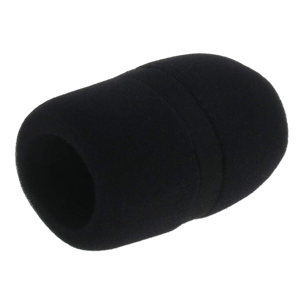 Fielect 10Pcs Microphone Covers Foam Mic Covers Thick Handheld Stage Microphone Windscreen Foam Cover Black for KTV, Dance Ball, Conference Room, News Interviews
