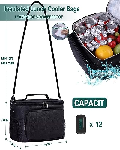 Rhudaky Electric Lunch Box (60 oz & 75W) Food Heater, 3 in 1 Heated Boxes for Adults,Portable Warmer -Self Heating Work/Car/Truck with Large Insulated Bag