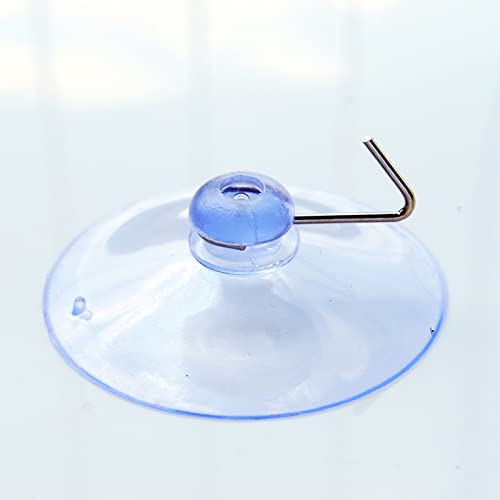 Reheyre 20Pcs Clear Suction Cups, Utility Hooks with Strong Suction, Punch Free and Easy Installation, Stuck It to The Tile in Bathroom, The Mirror, The Wall in Living Room Transparent