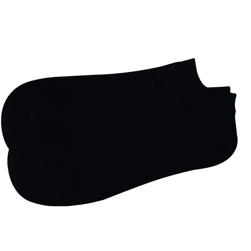 EnerWear-Coolmax 24 Pack Men's Cotton Low Cut Ankle Socks (10-13/24Pair, Black)
