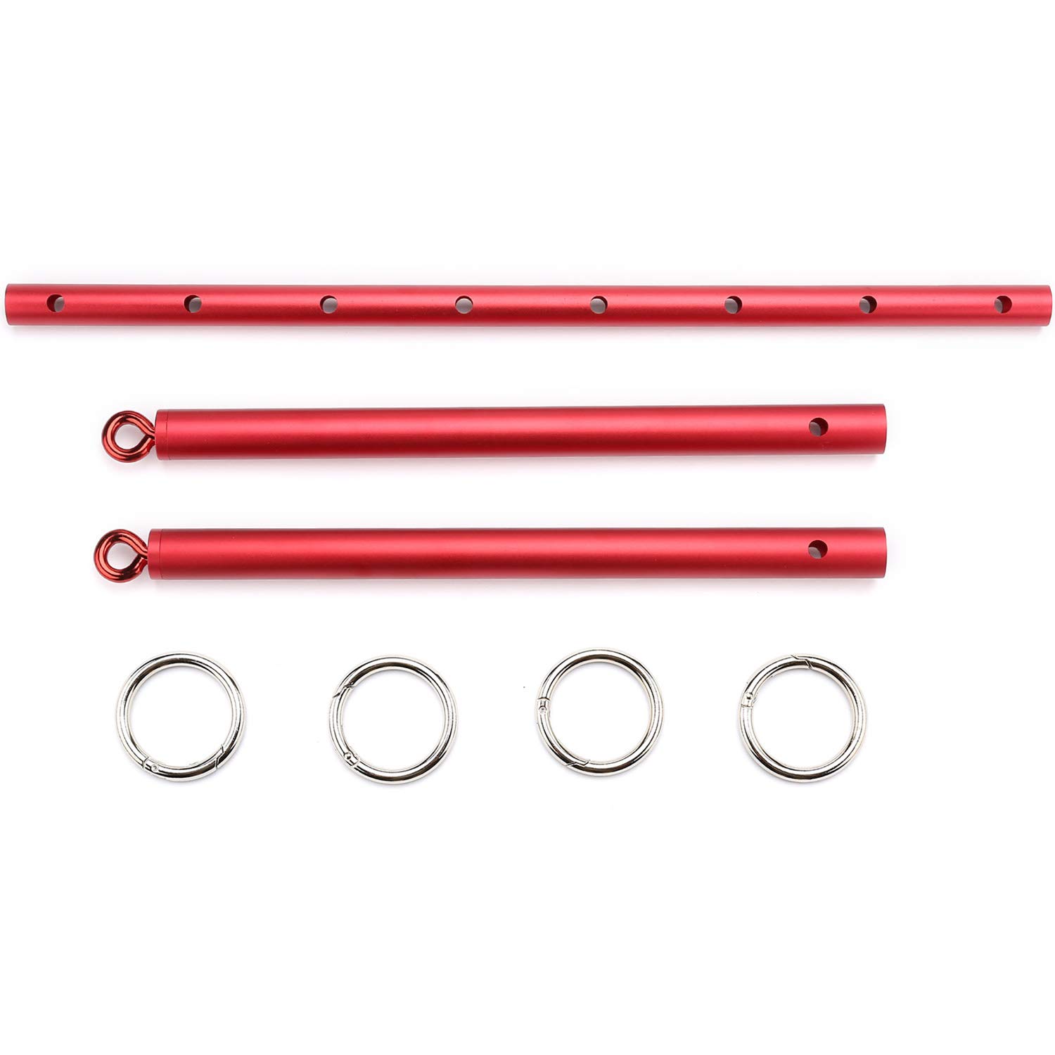 EXREIZST 2 Red Spreader Bar Set Adjustable Bar Training Tools Set, Red