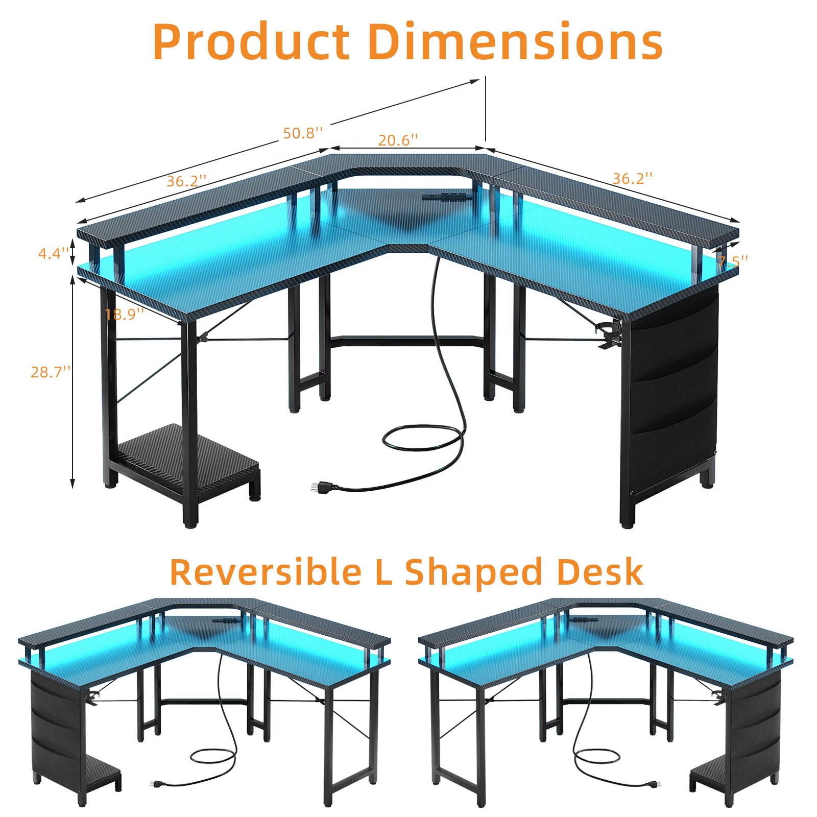 Flrrtenv 47 Inch Computer Desk, Home Office Desk, Small Writing Desk, Wood PC Desk, Modern Simple Study Desk, Espresso