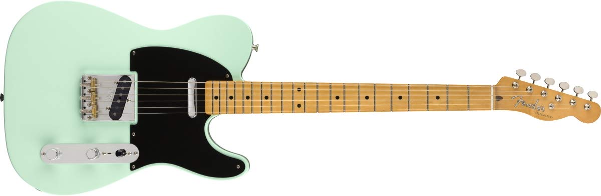 Fender Vintera 50s Modified Telecaster Electric Guitar, with 2-Year Warranty, Surf Green, Maple Fingerboard